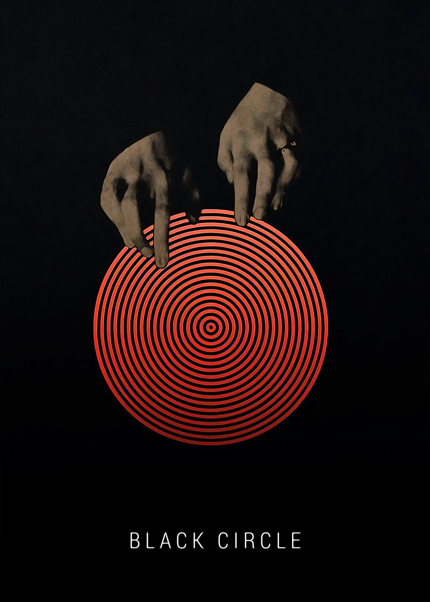 'Black Circle' Poster by SeeMyArt | Displate