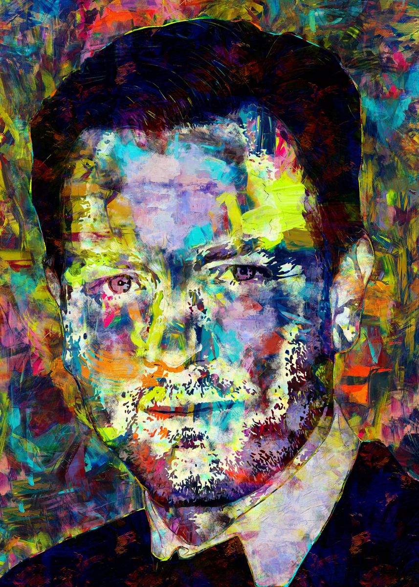 'Ewan Mcgregor' Poster, picture, metal print, paint by Alex Mann | Displate