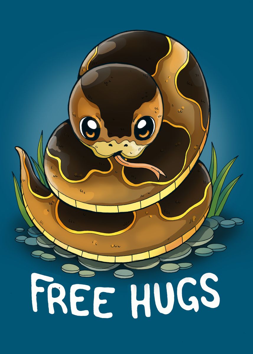 'Free Hugs' Poster by Valentina Fabbri | Displate