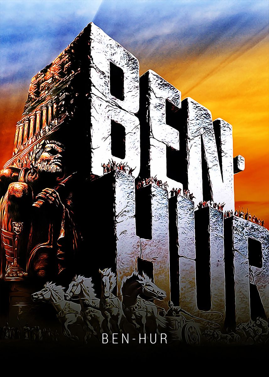 'Ben Hur' Poster, picture, metal print, paint by SeeMyArt | Displate