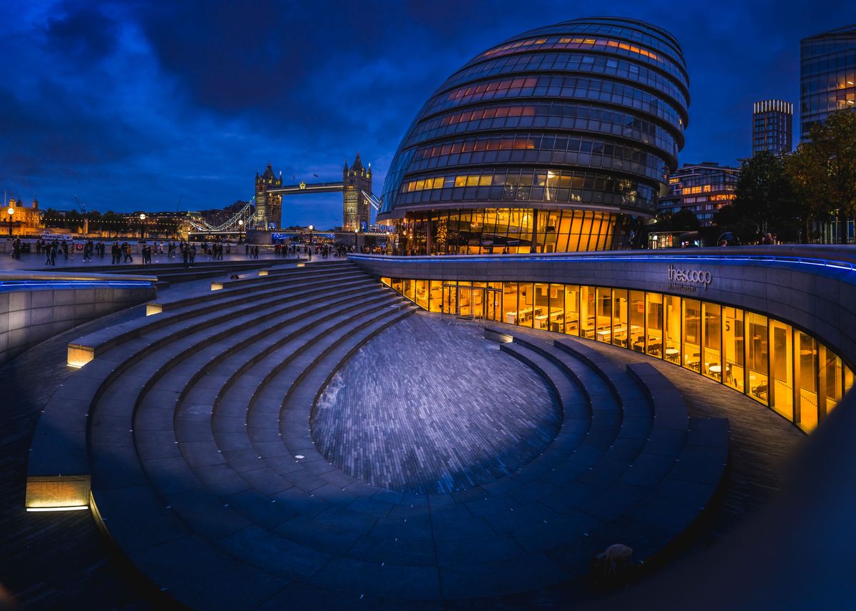 'The Scoop London Night' Poster by Andy Hornby | Displate