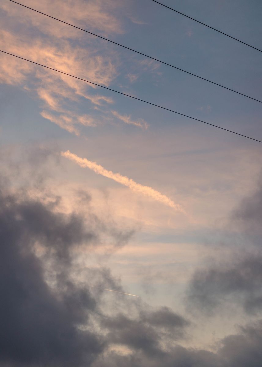 'Gray sunset' Poster, picture, metal print, paint by The Art of Leon ...