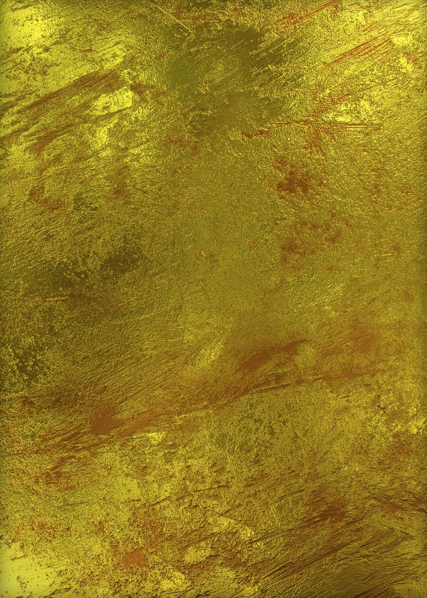 'Organic Gold' Poster, picture, metal print, paint by Thunder | Displate