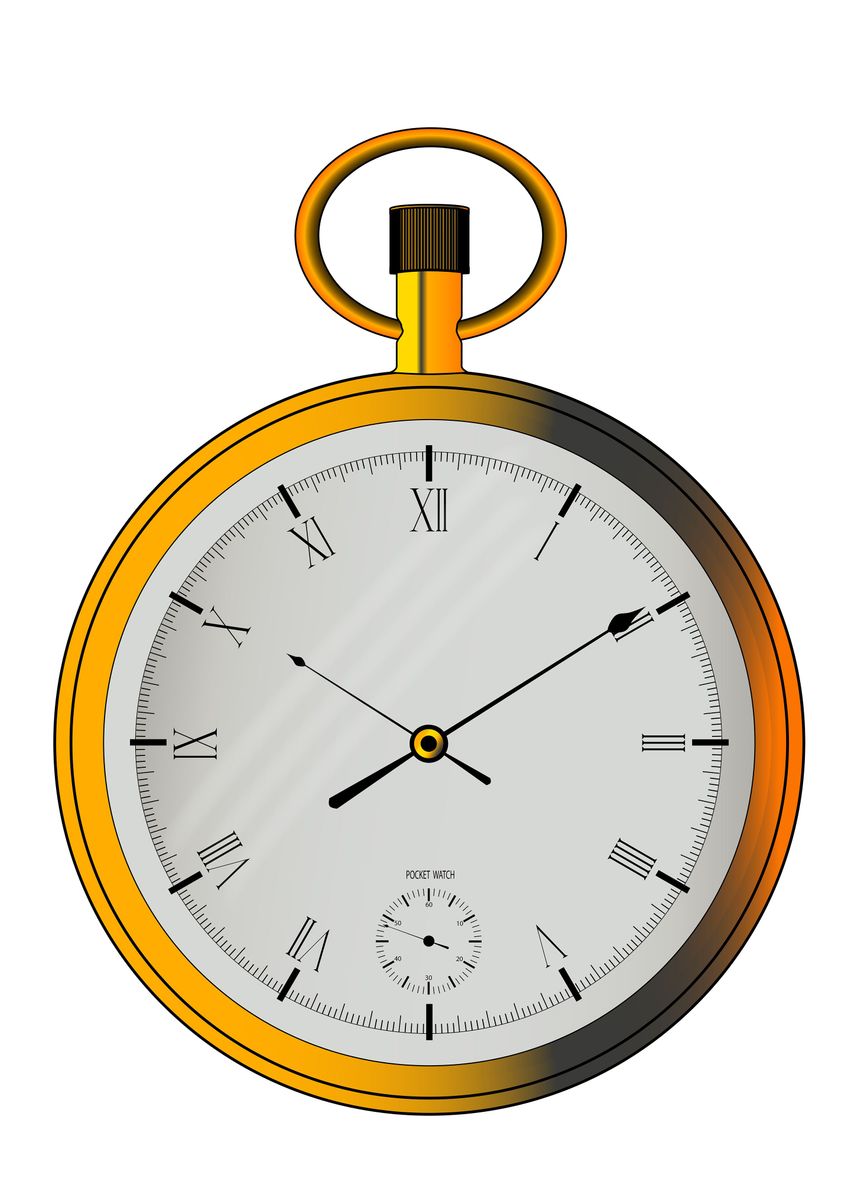 'Pocket Watch' Poster, picture, metal print, paint by HomeStead Digital ...