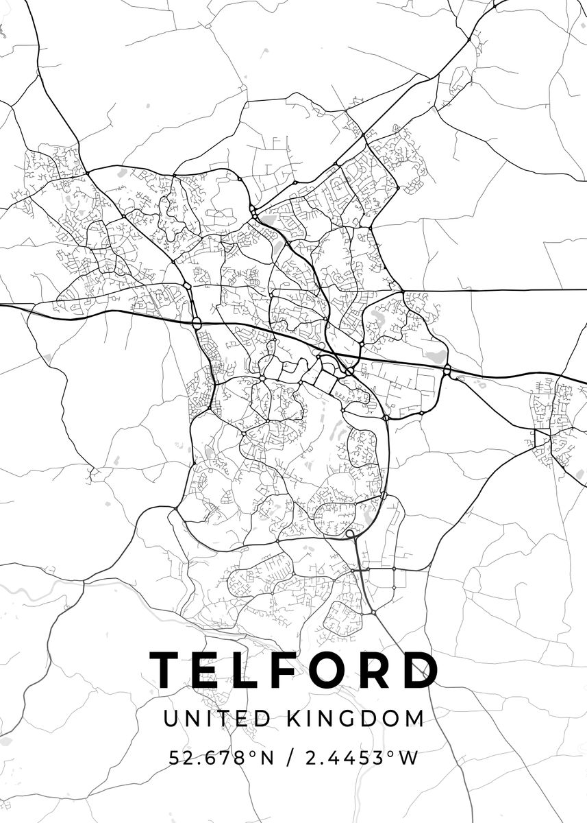 'Telford UK' Poster, picture, metal print, paint by Conceptual ...