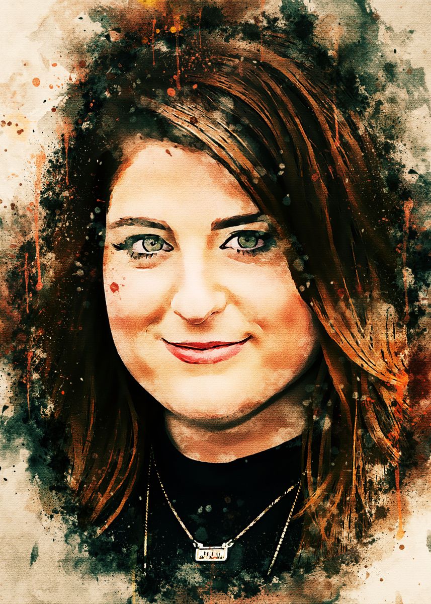 ' Meghan Trainor' Poster, picture, metal print, paint by SA KE | Displate