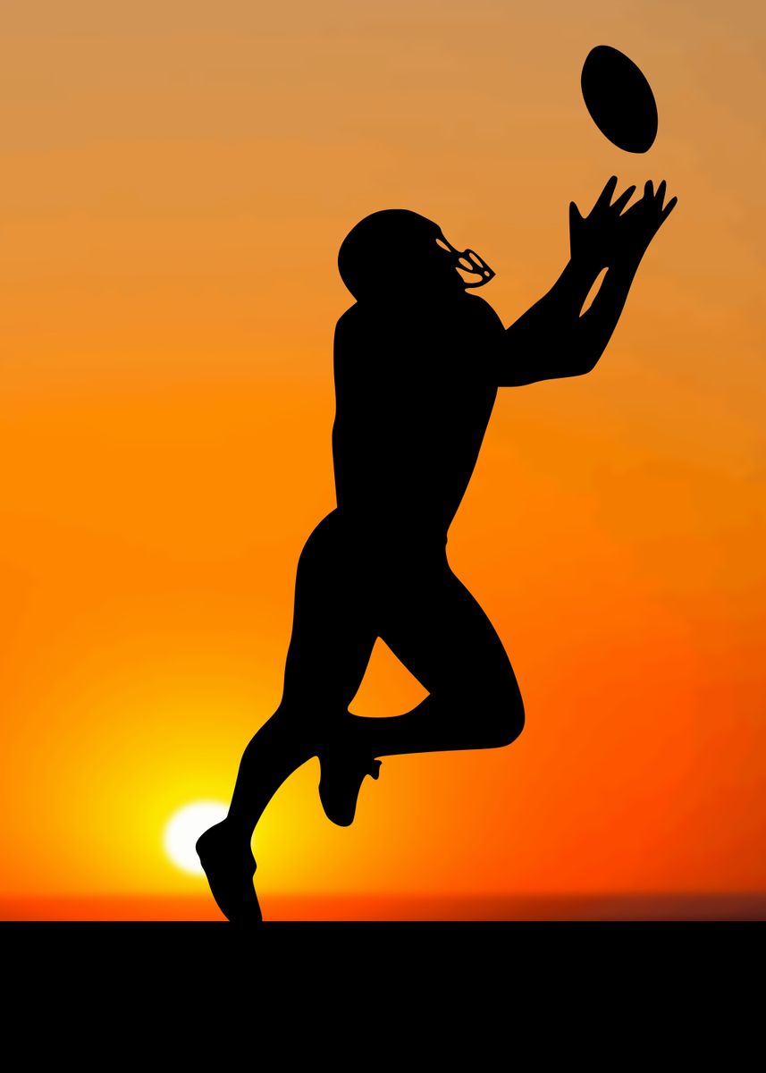 'Football' Poster, picture, metal print, paint by Josh B | Displate