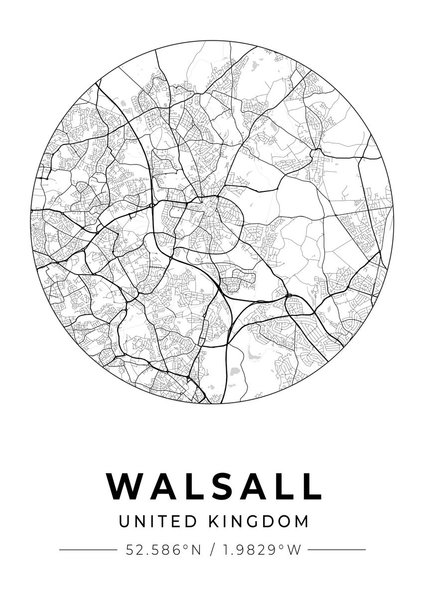 'Walsall UK' Poster, picture, metal print, paint by Conceptual ...