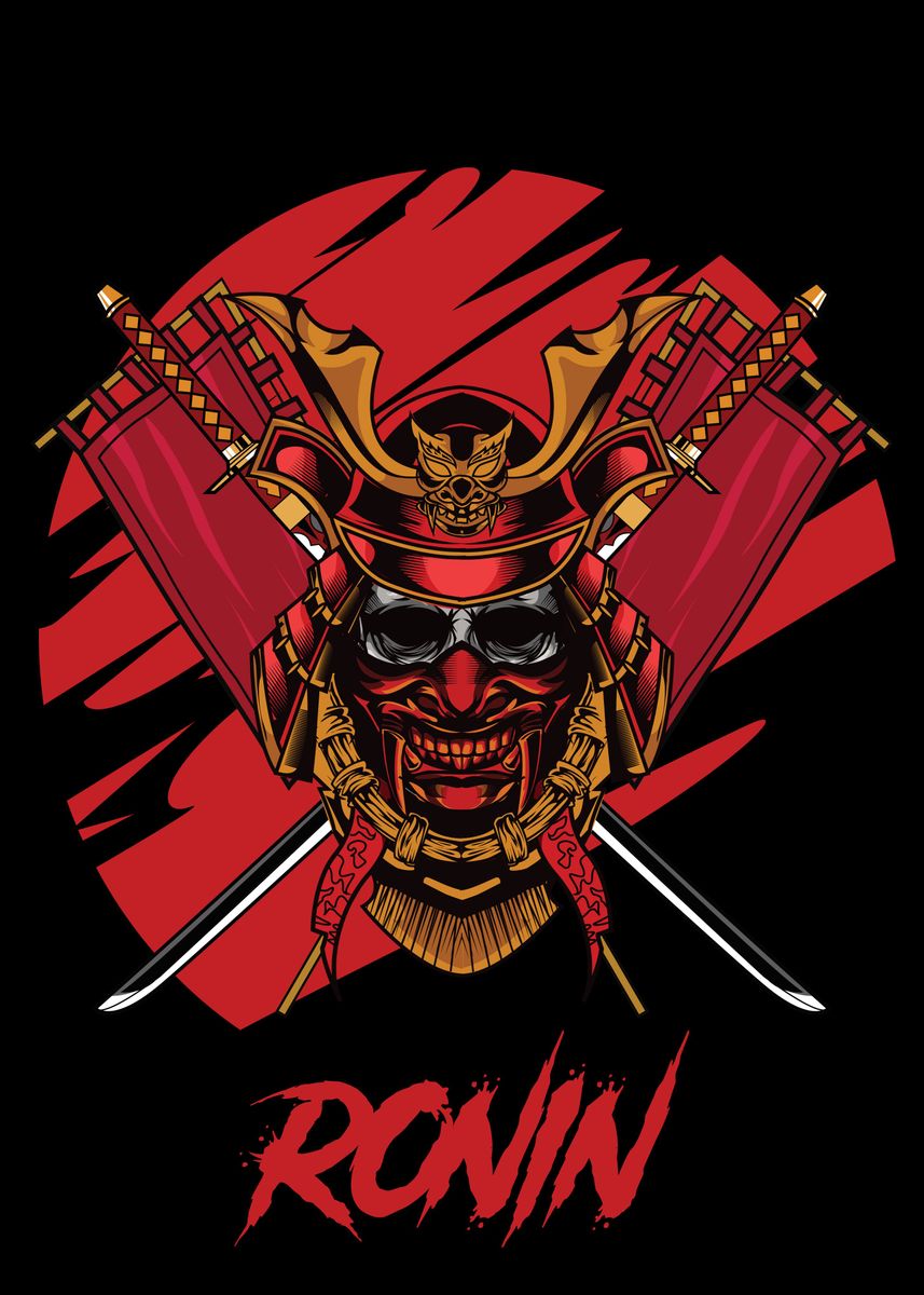 'Ronin' Poster, picture, metal print, paint by Iqbal harris | Displate