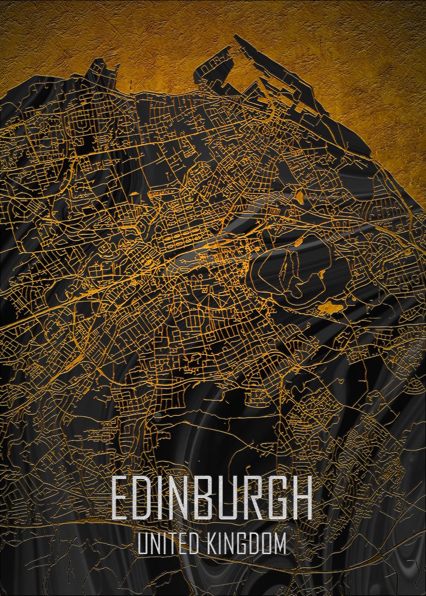 'Edinburgh United Kingdom' Poster by Coconut Sorbet | Displate