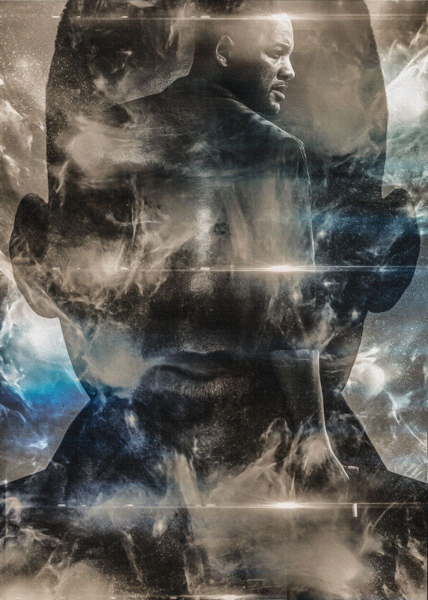 'Gemini Man' Poster, picture, metal print, paint by Kaye Luca | Displate