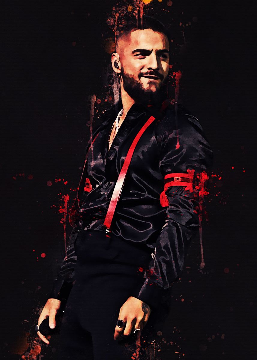 'Maluma' Poster, picture, metal print, paint by SA KE | Displate