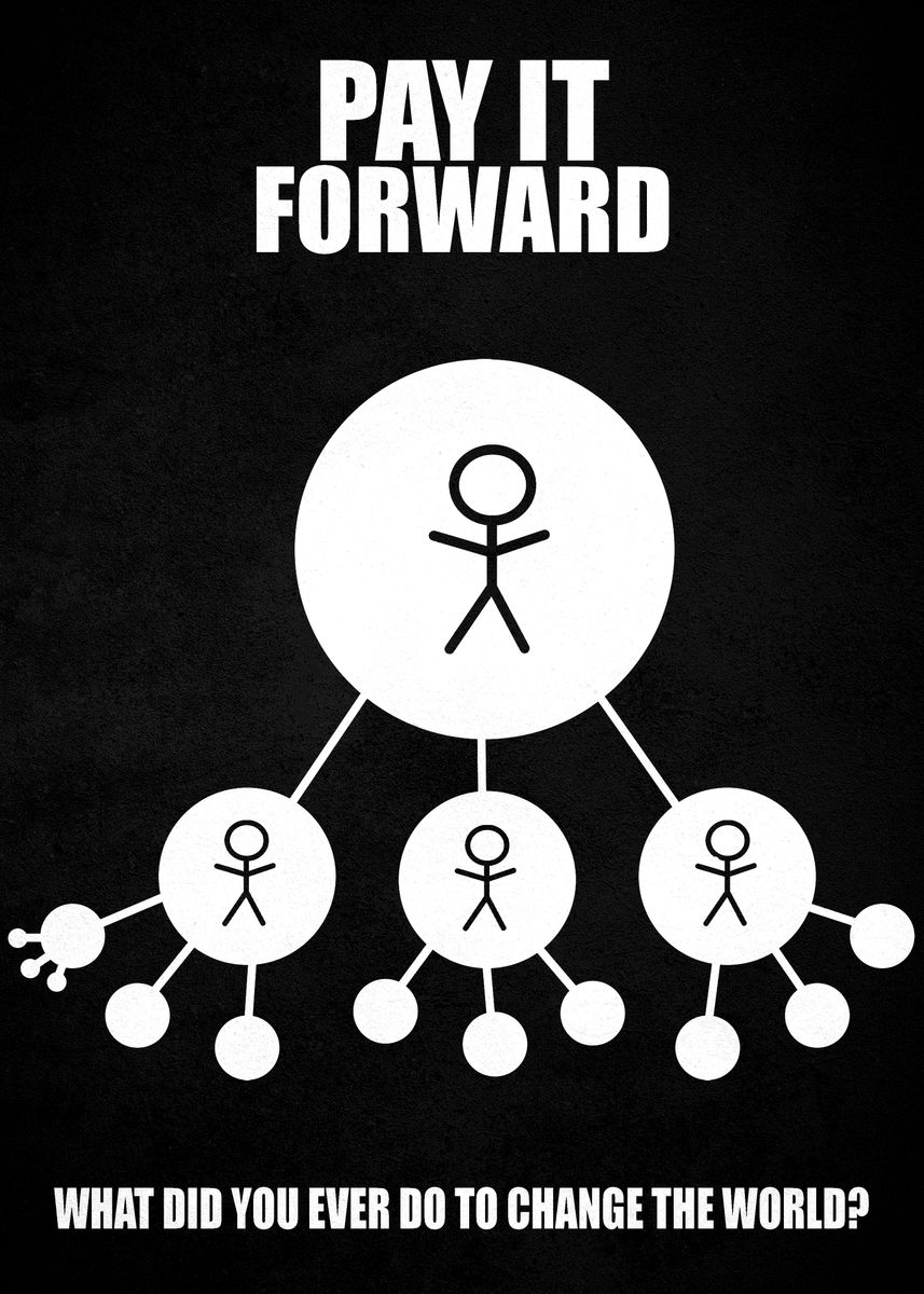'Pay It Forward' Poster by Graphix | Displate