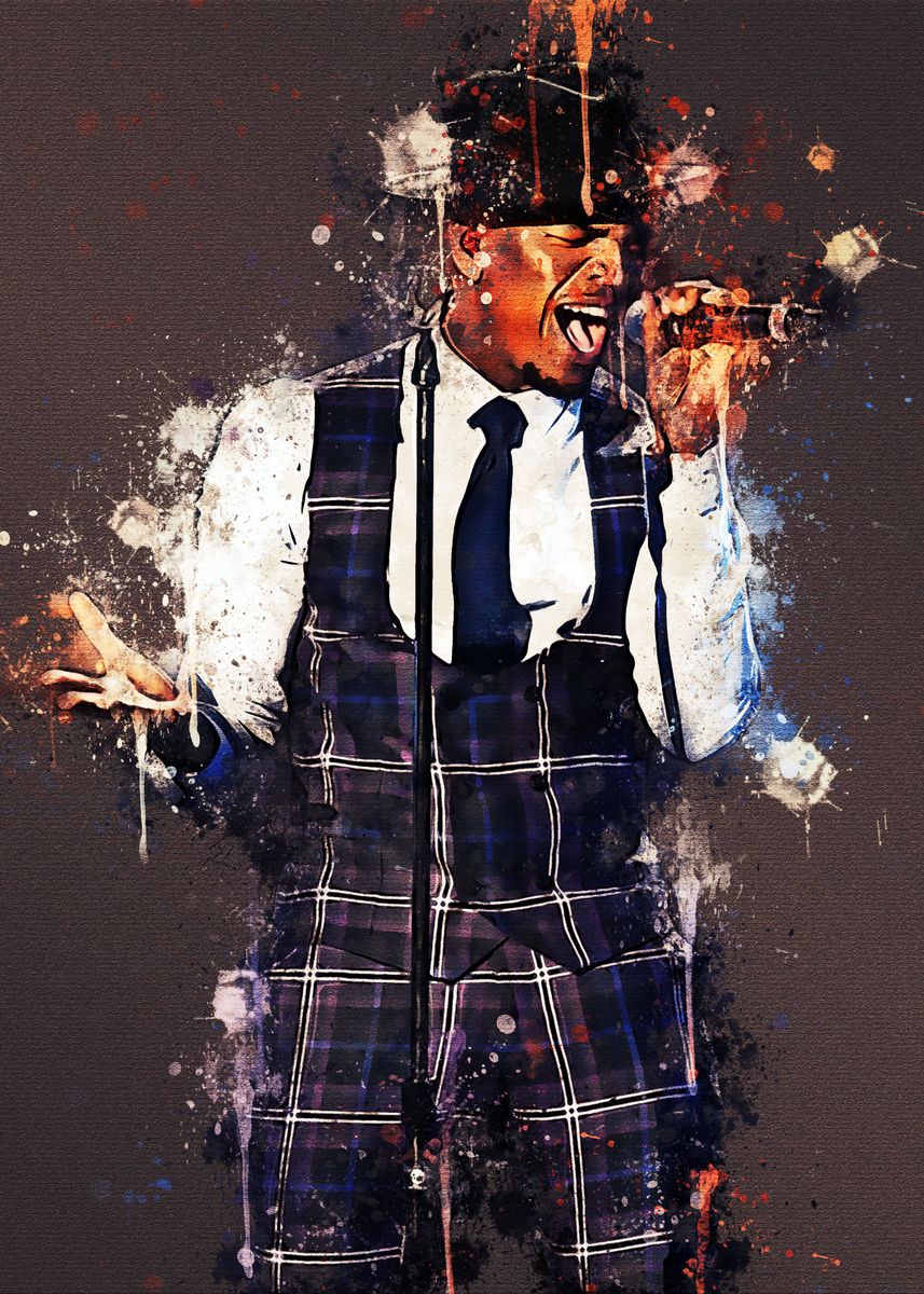 'Ne Yo' Poster, picture, metal print, paint by TI KI | Displate