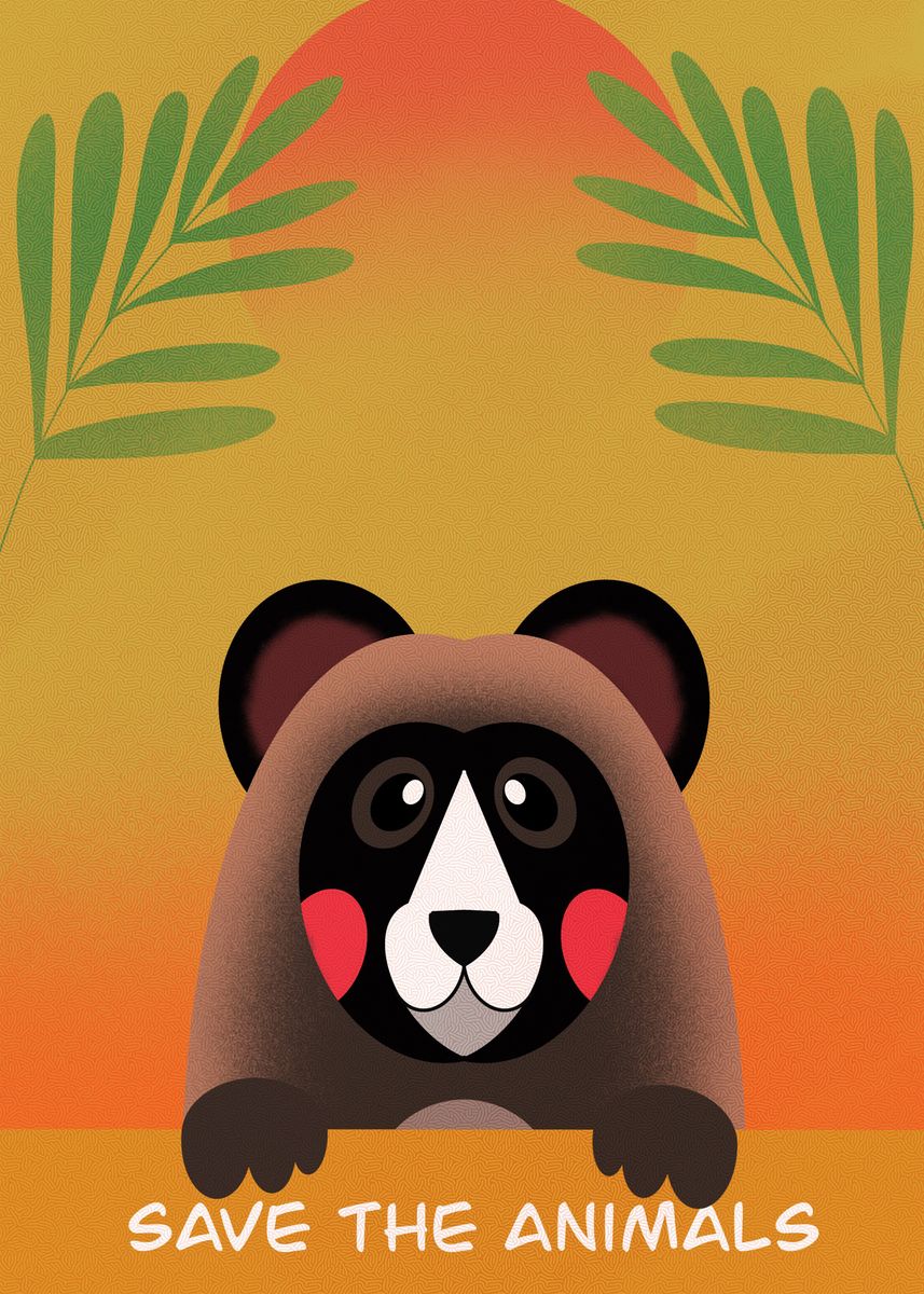 'save animals' Poster by haris miftahudin | Displate