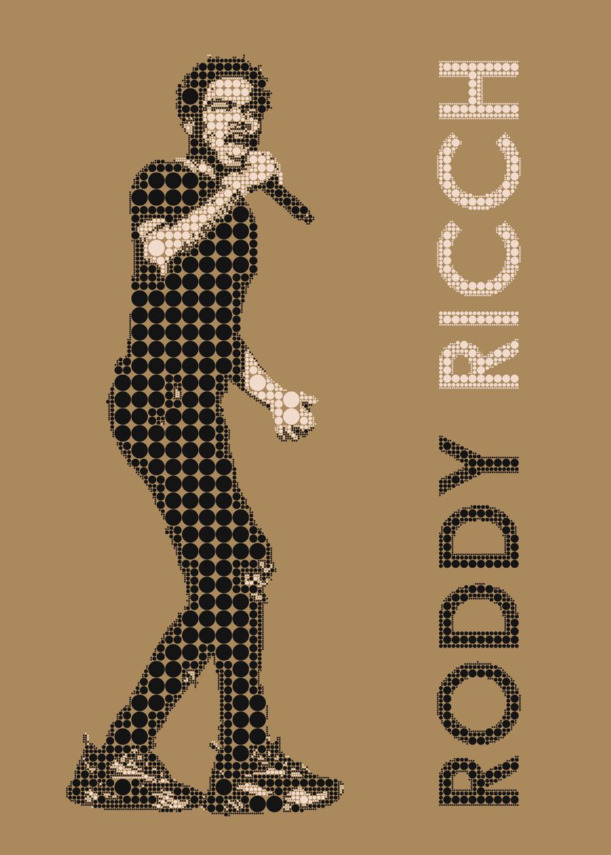 'Roddy Rich minimalistic' Poster, picture, metal print, paint by Uda ...