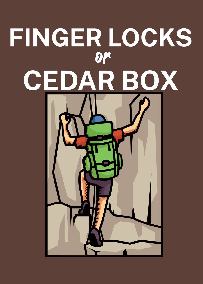 'Climbing Locks Cedar Box' Poster, picture, metal print, paint by ...