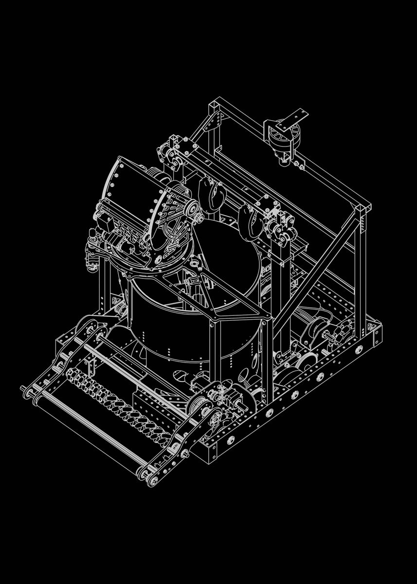 'FRC 1511 2020 Robot' Poster, picture, metal print, paint by Josh ...