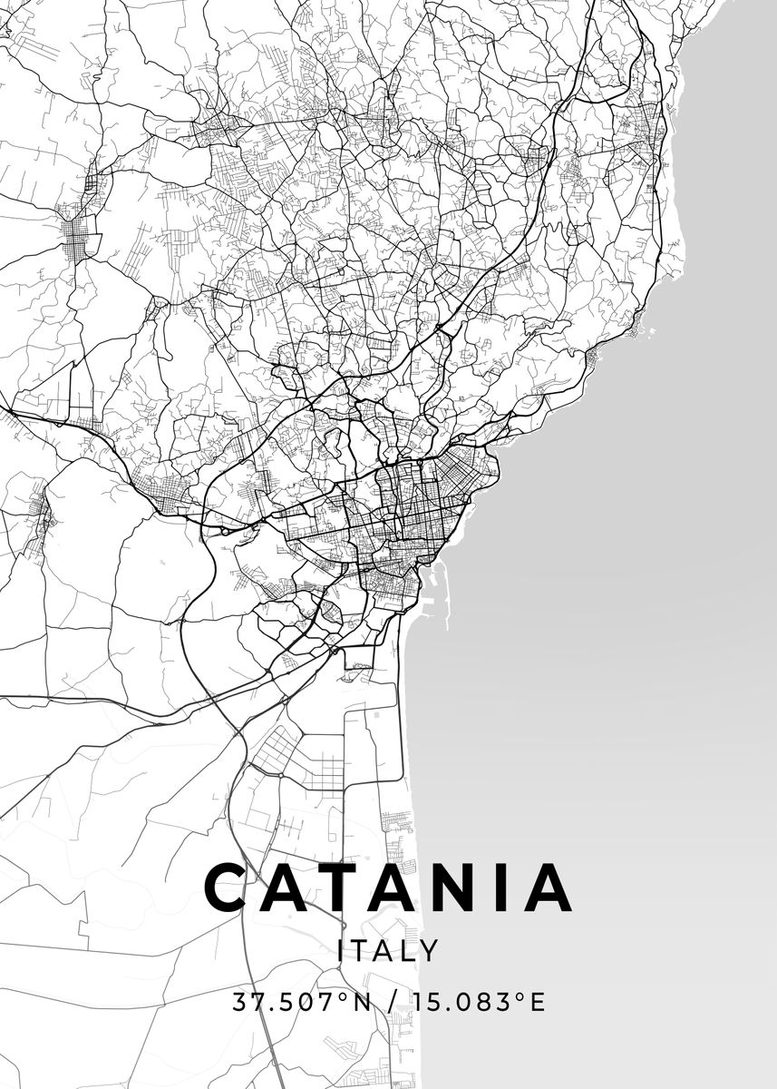'Catania Italy' Poster, picture, metal print, paint by Conceptual ...