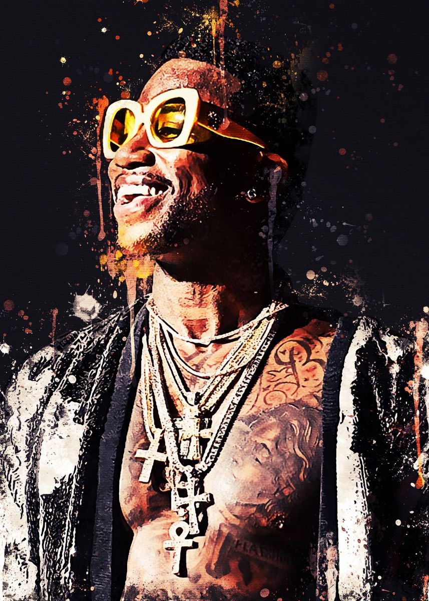 'Gucci Mane' Poster, picture, metal print, paint by TI KI | Displate