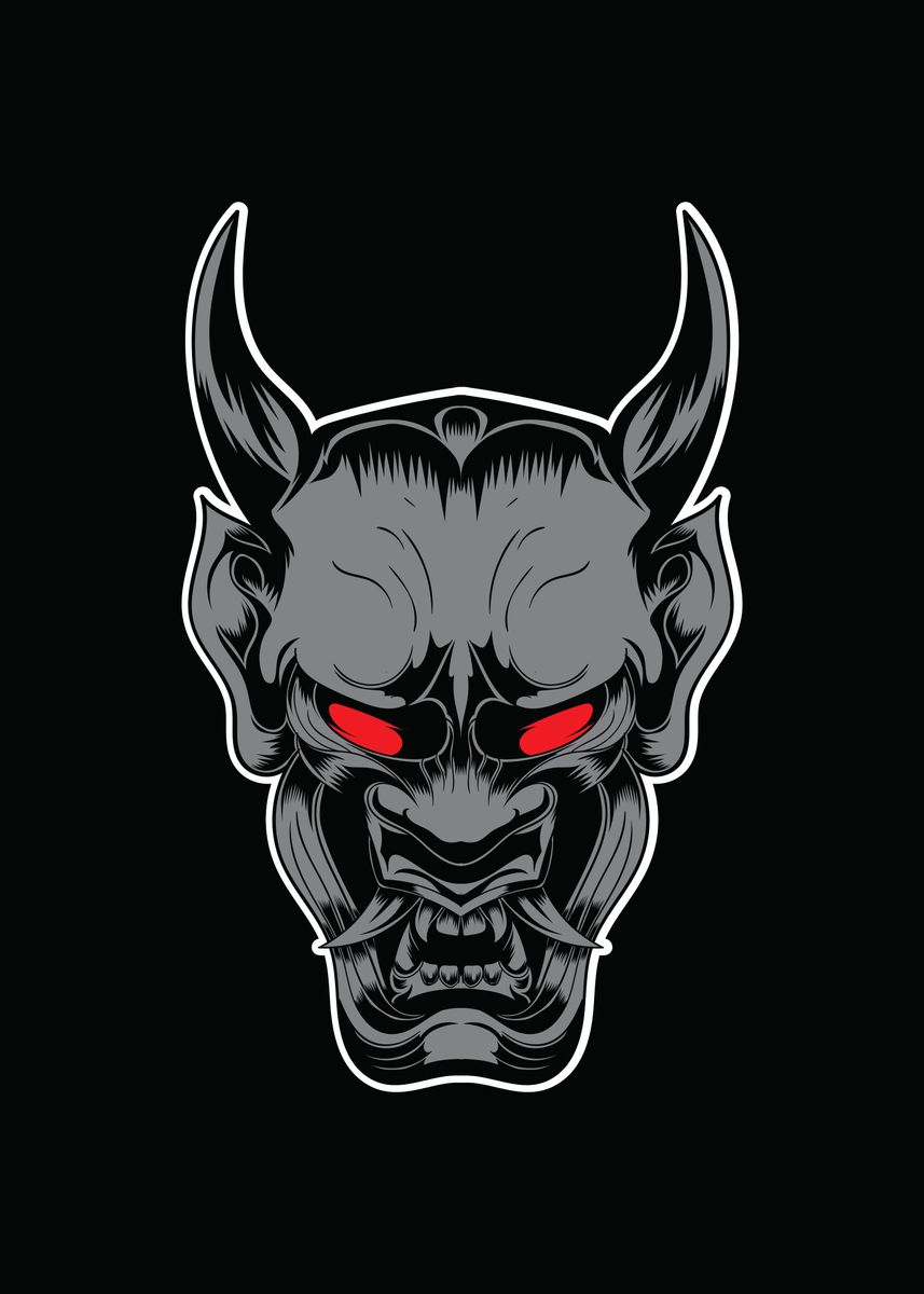 'Gray Ronin Mask' Poster, picture, metal print, paint by Apxwr std ...