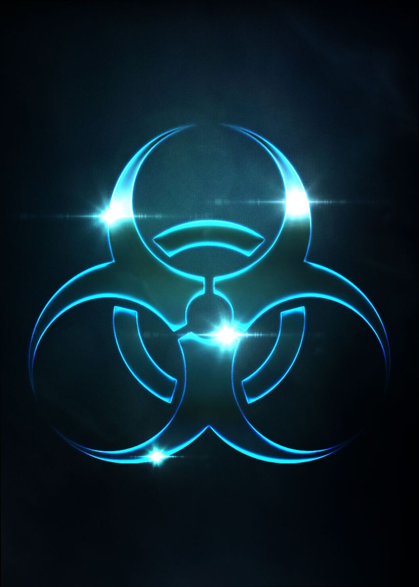 'Biohazard' Poster, picture, metal print, paint by Mr Penguin | Displate