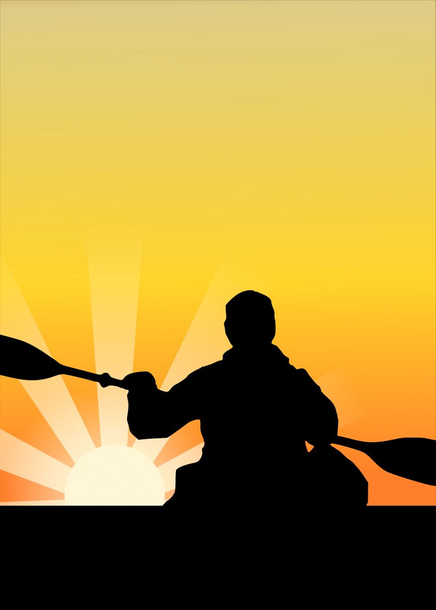 'Kayaking' Poster by Josh B | Displate