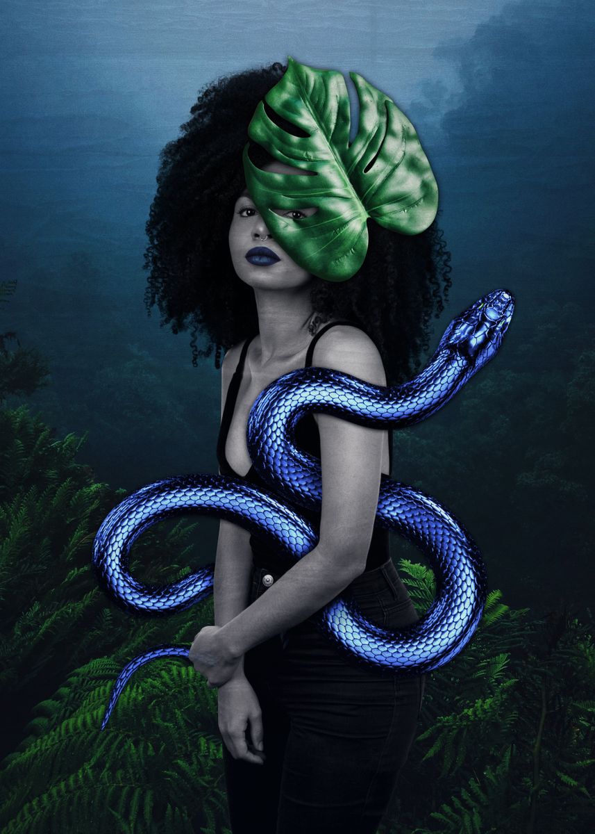 'Snake Fairy' Poster, picture, metal print, paint by Alina Akhmatova ...