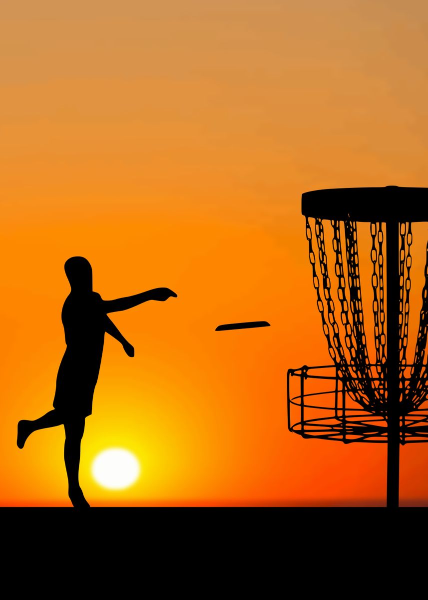 'Disc Golf' Poster, picture, metal print, paint by Creatify Publishing ...