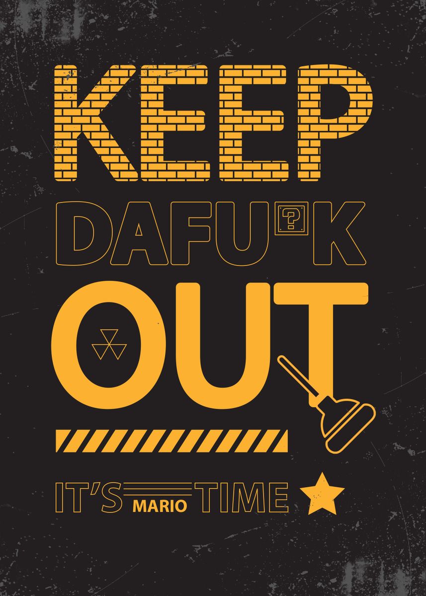 'Mario Time' Poster, picture, metal print, paint by Mr Jackpots | Displate