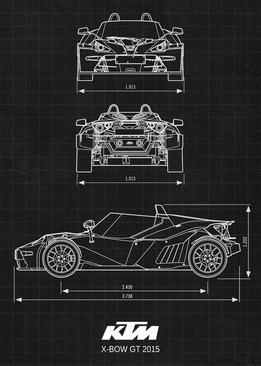 'KTM XBow GT 2015' Poster, picture, metal print, paint by DAVID CARL ...