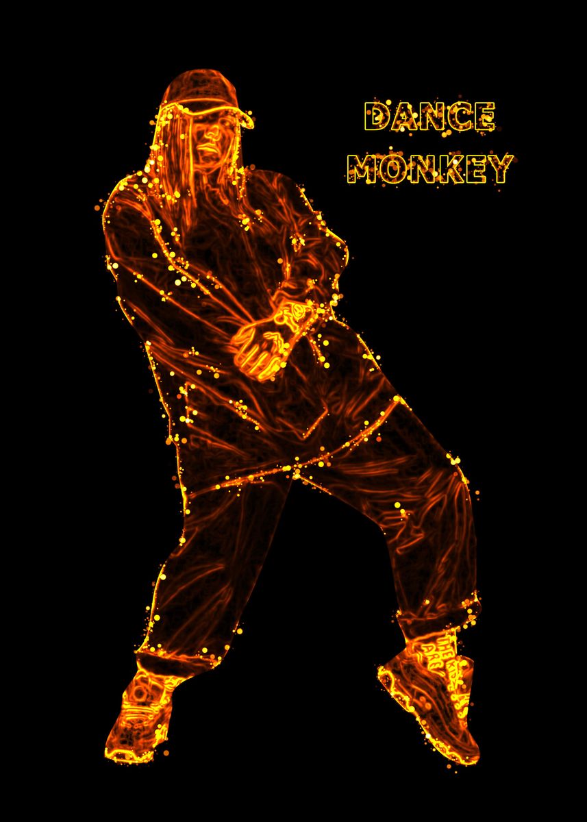 'Dance monkey style' Poster, picture, metal print, paint by Uda Buyung ...
