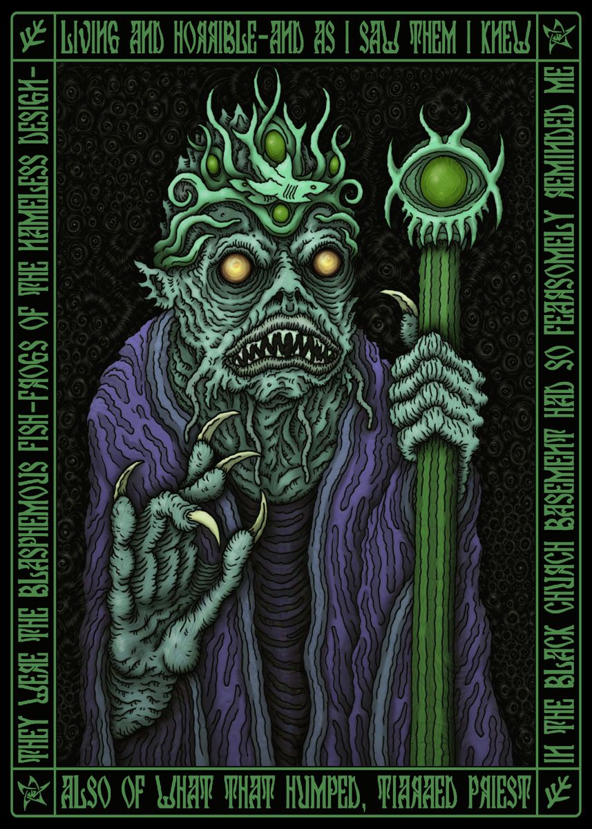 'Order of Dagon Icon' Poster, picture, metal print, paint by Azhmodai ...