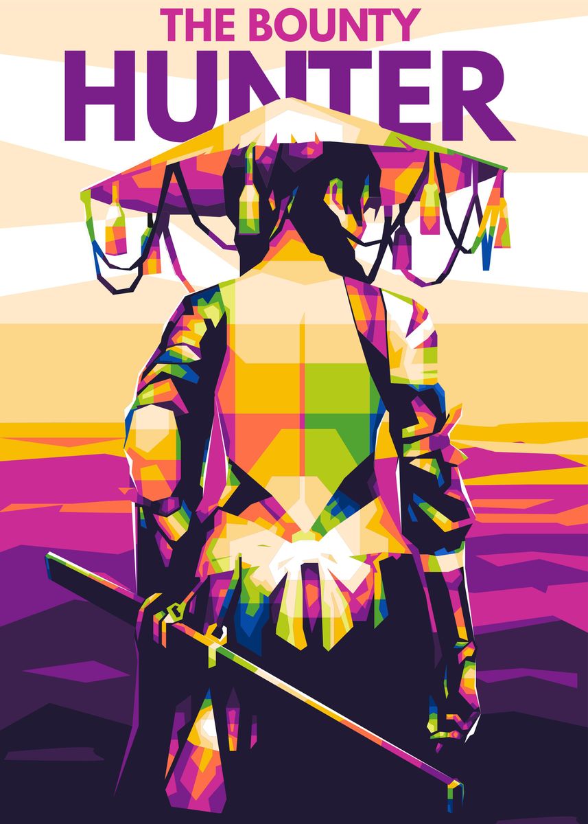'The Bounty Hunter Samurai' Poster, picture, metal print, paint by ...