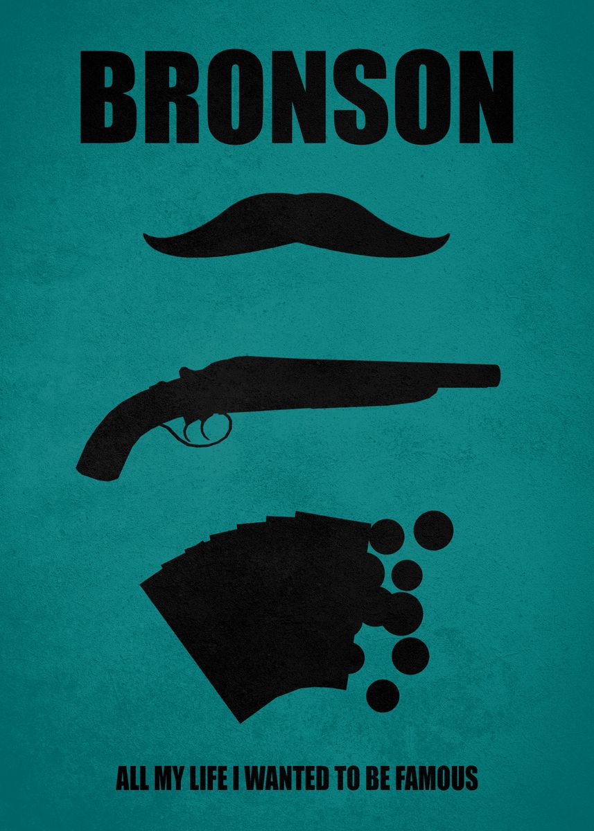 'Bronson' Poster, picture, metal print, paint by Graphix | Displate
