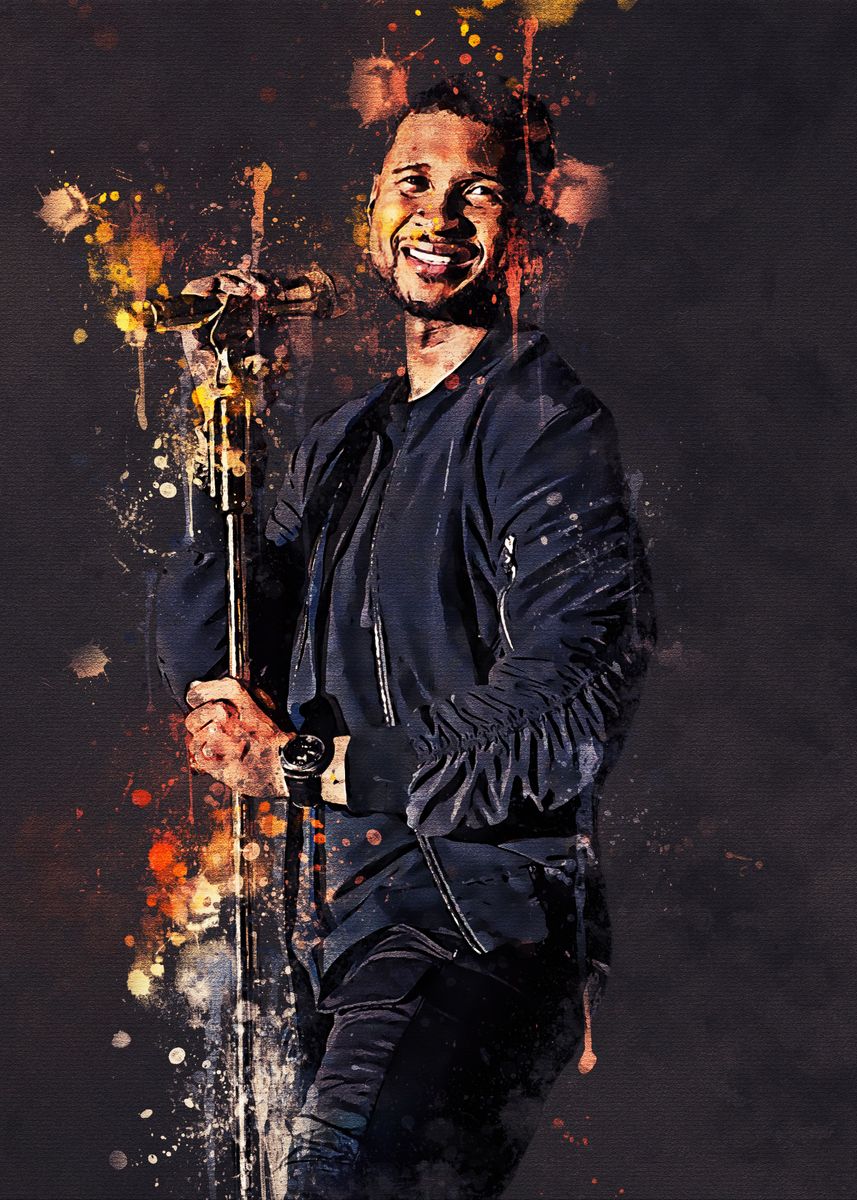 'Usher' Poster by SA KE | Displate