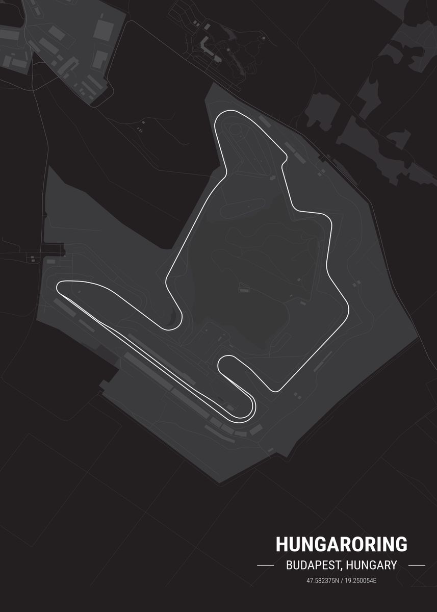 'Hungaroring' Poster, picture, metal print, paint by Conceptual ...