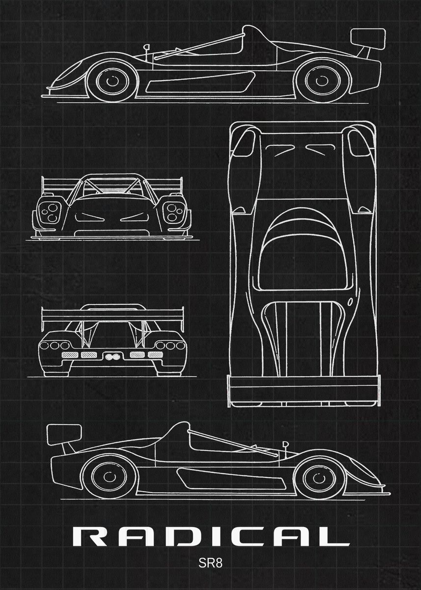 'Radical SR8' Poster, picture, metal print, paint by DAVID CARL PLATES ...