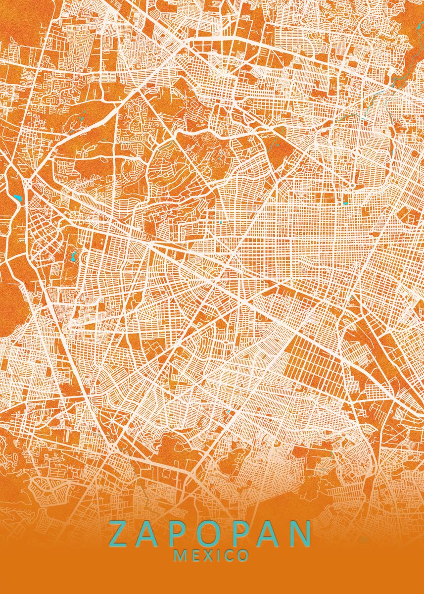 'Zapopan Jalisco Mexico ' Poster, picture, metal print, paint by City ...