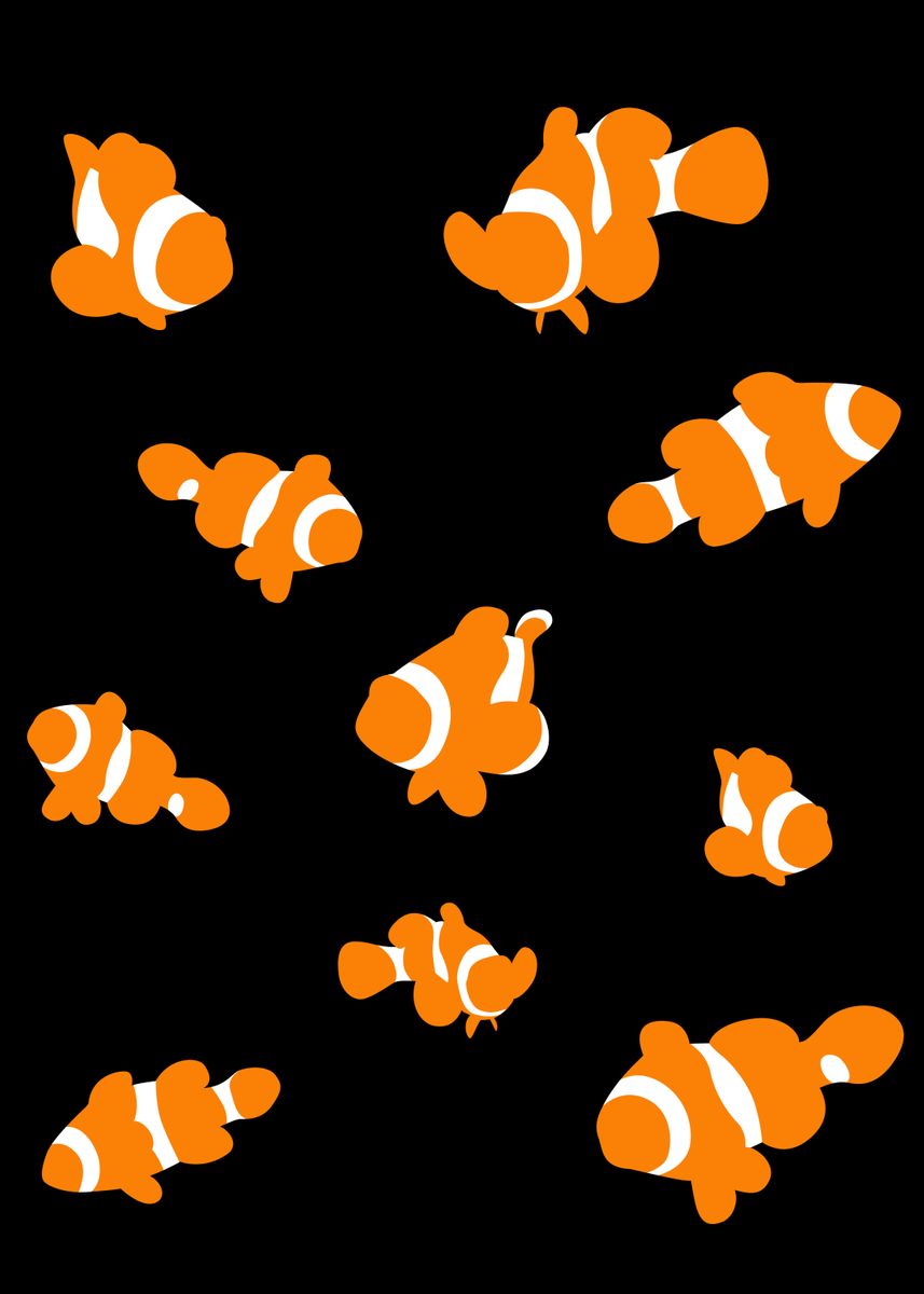 'Clown fish' Poster, picture, metal print, paint by Alberto Perez ...