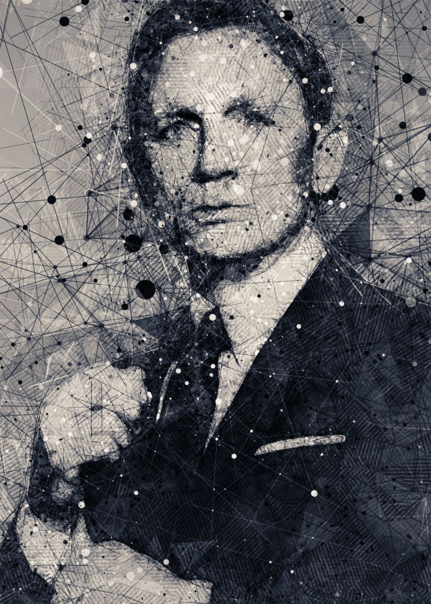 'Daniel Craig' Poster, picture, metal print, paint by Alex Mann | Displate