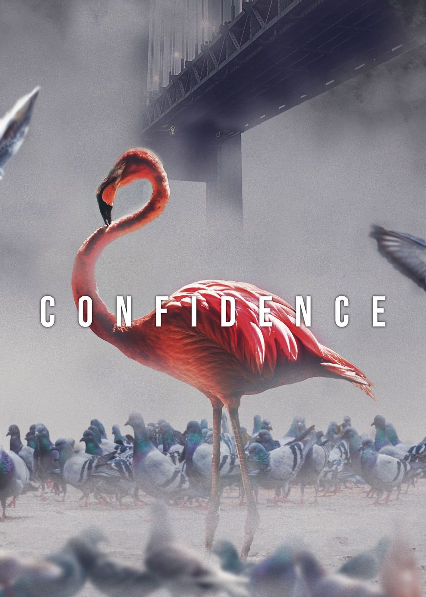 'Confidence' Poster, picture, metal print, paint by max salkov | Displate