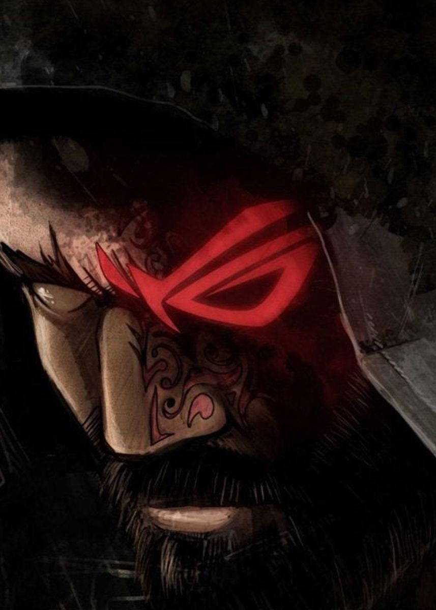 'ROG Eyes Wallpaper' Poster, picture, metal print, paint by Zake Yonkou ...