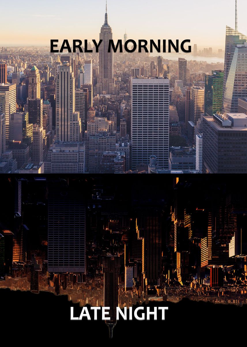 'Early morning Late night' Poster by Ali | Displate