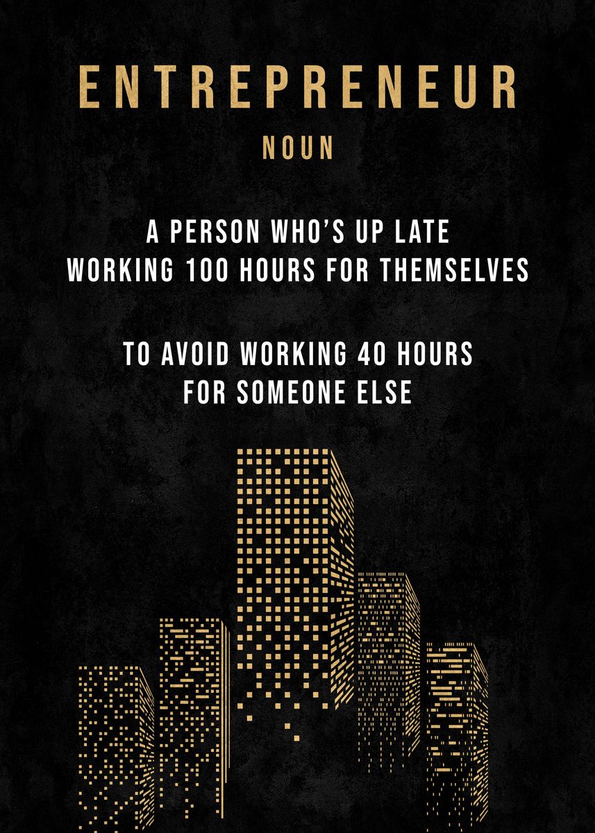 'Entrepreneur' Poster by max salkov | Displate