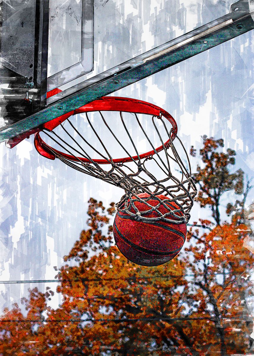'Score Basketball Score' Poster, picture, metal print, paint by ...