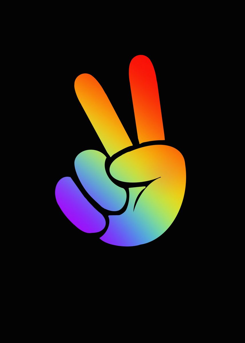 'Peace Sign' Poster by Adam Adam | Displate