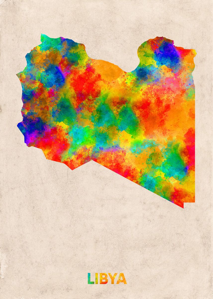'Libya' Poster by SplashDesign | Displate