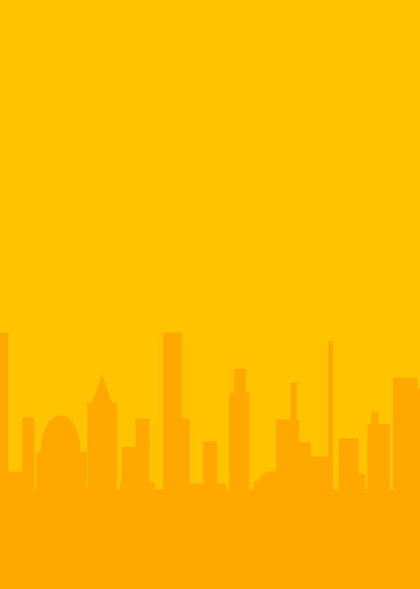 'City Orangescape' Poster by HomeStead Digital | Displate