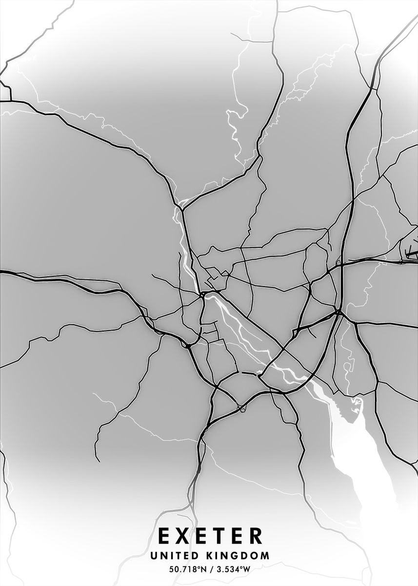 'Exeter England' Poster, picture, metal print, paint by Merah Djoeang ...